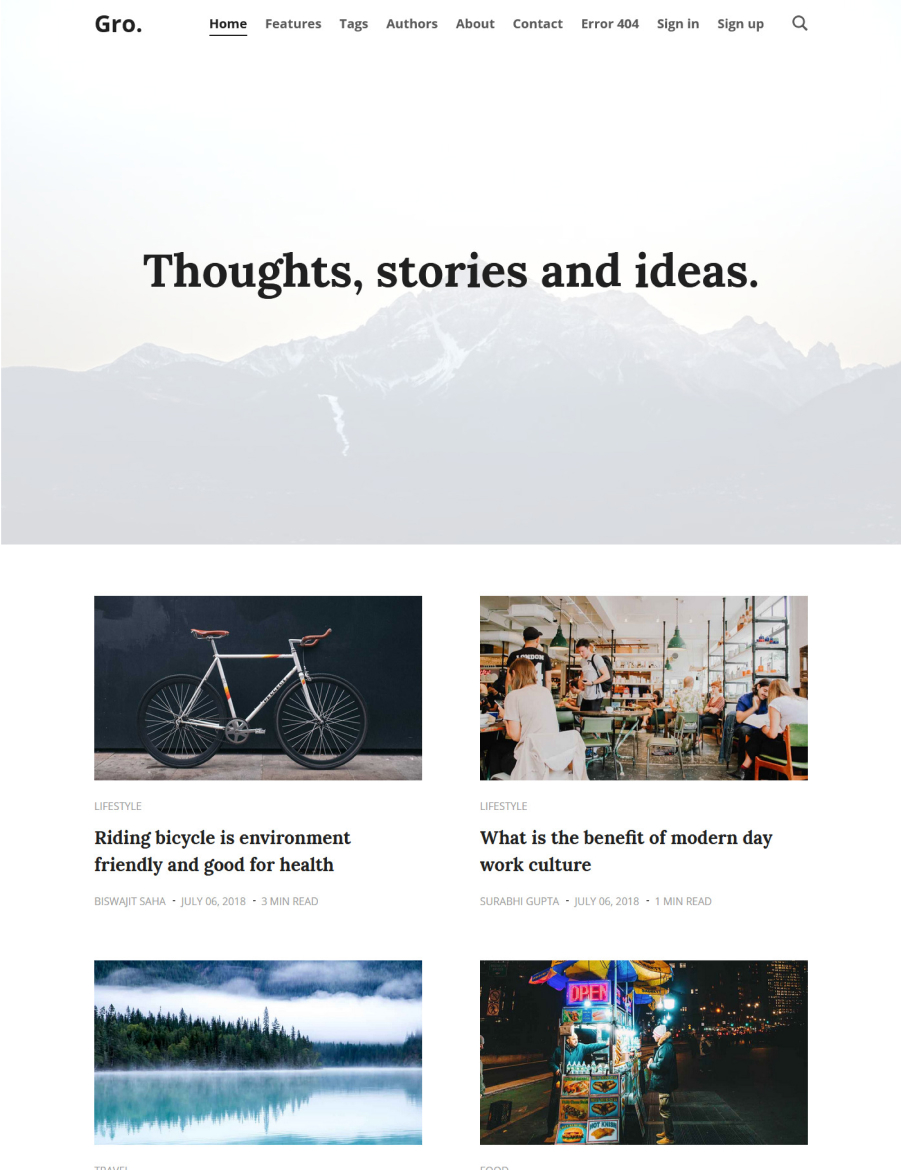 Ghost themes - GBJ solution